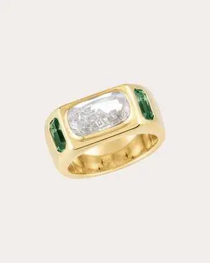 Moritz Glik Diamond And Cigar Band Ring