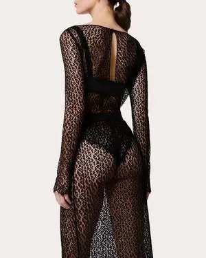 ROMUṠE Tango Sheer Chantilly Lace Skirt