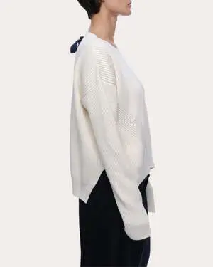 EOLAS Cotton Cashmere Bow Sweater