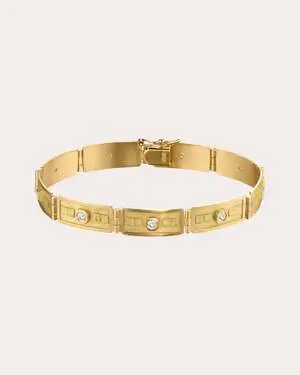 ELIZABETH MOORE Diamond And 18k Protection Bracelet - Gold
