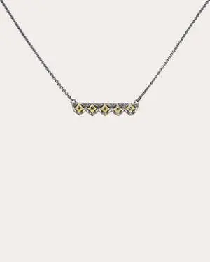 Armenta Topaz & Diamond Blackened Crivelli Pendant Necklace - Silver