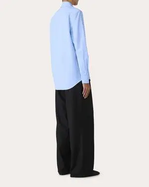 WITH NOTHING UNDERNEATH Boyfriend Fine Poplin Shirt