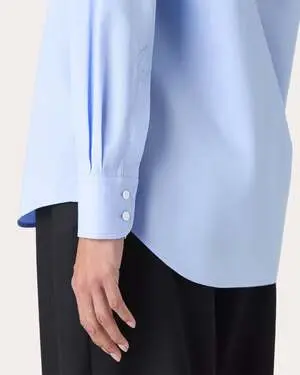 WITH NOTHING UNDERNEATH Boyfriend Fine Poplin Shirt