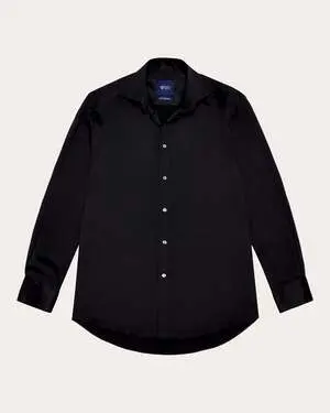 WITH NOTHING UNDERNEATH Boyfriend Silk Satin Shirt