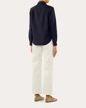WITH NOTHING UNDERNEATH Classic Oxford Shirt - Blue