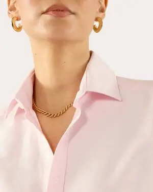 WITH NOTHING UNDERNEATH Classic Oxford Shirt - Pink