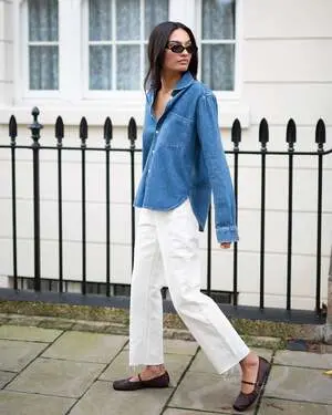 WITH NOTHING UNDERNEATH The Classic Denim Shirt - Blue