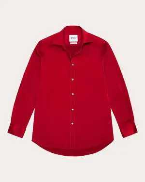 WITH NOTHING UNDERNEATH Boyfriend Silk Satin Shirt