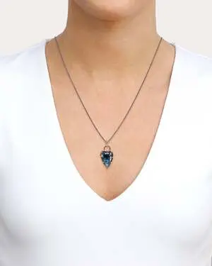 Armenta Diamond And Topaz Heart Pendant