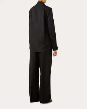 WITH NOTHING UNDERNEATH The Dress Tencel™ Shirt - Black