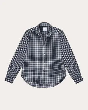 WITH NOTHING UNDERNEATH The Classic Brushed Plaid Cotton Shirt - Multicolor
