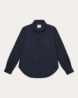 WITH NOTHING UNDERNEATH The Classic Brushed Shirt - Blue