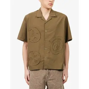 HERESY Tatter Swirl-embroidered Cotton Shirt