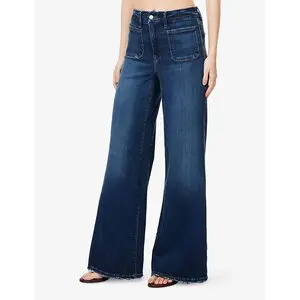 Good American Soft Tech Good Waist Palazzo Jeans
