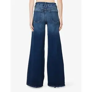 Good American Soft Tech Good Waist Palazzo Jeans