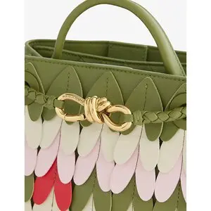 Bottega Veneta Andiamo Leather Clutch - Matcha