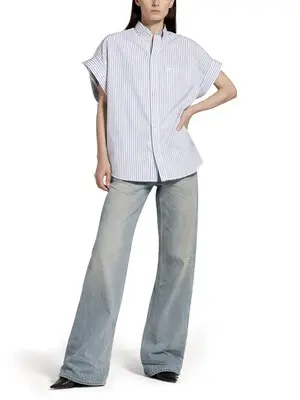 Balenciaga Shirt With Lapels On The Sleeves