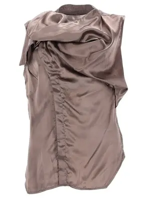 Rick Owens Sleeveless Island Shirt - Bronze