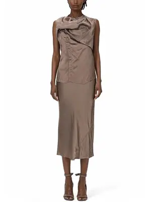 Rick Owens Sleeveless Island Shirt - Bronze