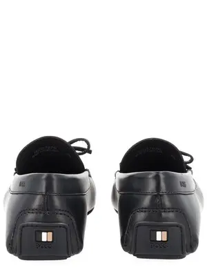 BOSS Bow-embellished Moccasins