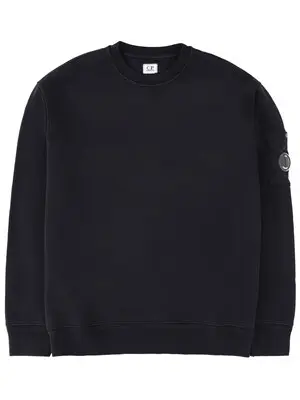 C.P. COMPANY Crewneck Sweatshirt With Logo - Blue