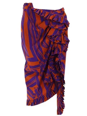 Dries Van Noten Sina Midi Skirt - Multicolour