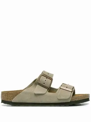 BIRKENSTOCK Arizona Suede Sandals - Grey