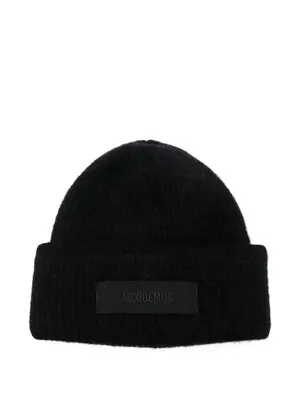 Jacquemus Le Bonnet Gros Grain Beanie - Black