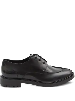 Saint Laurent Leather Derby Shoes - Black