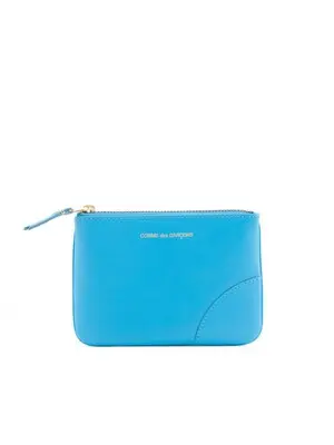 Comme Des Garçons Classic Wallet With Zip Blue
