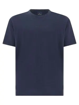 Paul & Shark Logo-print Lightweight Cotton Jersey T-shirt - Blue