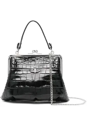 VIVIENNE WESTWOOD Granny Frame Crocodile Effect Bag