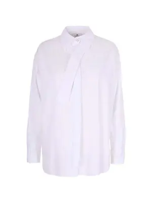 Elisabetta Franchi Cotton Shirt With Tie