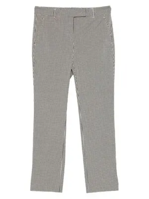 Incotex Kimama Gingham-patterned Trousers - Black