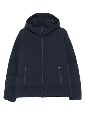 Paul & Shark Tyhoon Down Jacket With Hood - Blue