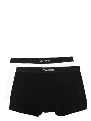 TOM FORD Set Of 2 Logo-waistband Cotton Boxer Briefs - Multi