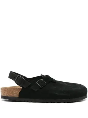 BIRKENSTOCK Tokio Suede Clog - Black
