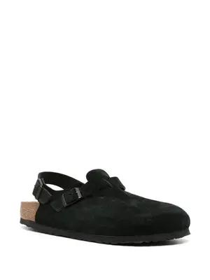 BIRKENSTOCK Tokio Suede Clog - Black