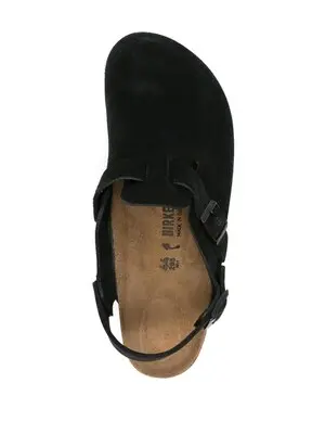 BIRKENSTOCK Tokio Suede Clog - Black