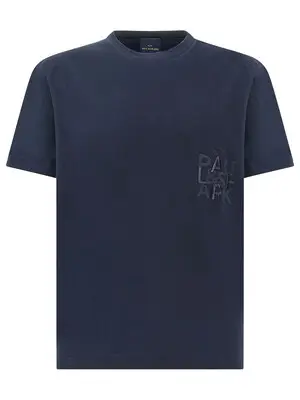 Paul & Shark Bold Embroidery Cotton Jersey T-shirt - Blue