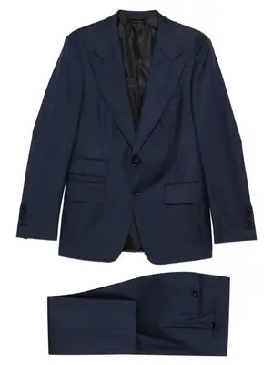TOM FORD Shelton Single-breasted Wool Suit - Blue