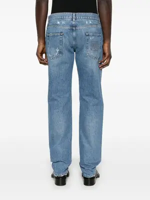 Dolce & Gabbana Classic Five-pocket Jeans With Rips - Blue
