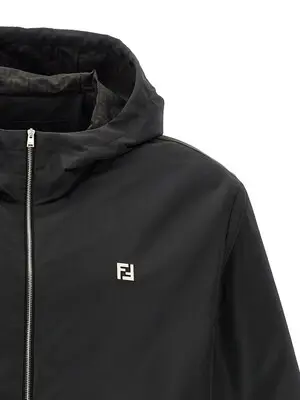 Fendi Technical Fabric Blouson With Hood