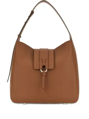 Hogan Trend Hobo Shoulder Bag In Nappa Leather - Brown