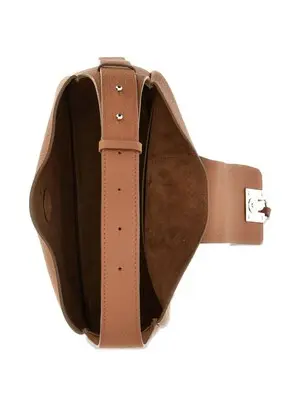 Hogan Trend Hobo Shoulder Bag In Nappa Leather - Brown