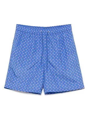 Paul & Shark Printed Swimsuit - Blue