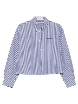 Miu Miu Striped Poplin Shirt