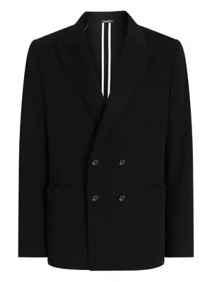 Dolce & Gabbana Double-breasted Wool Jacket - Blue