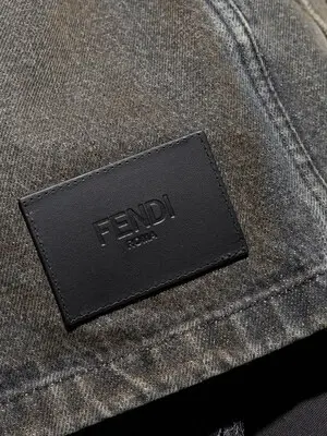 Fendi Gray Overdye Denim Shirt - Grey