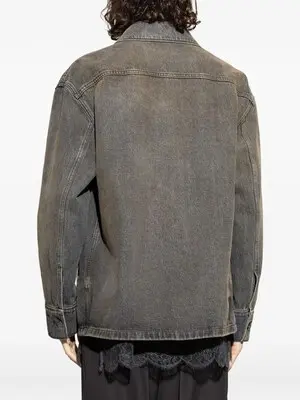 Fendi Gray Overdye Denim Shirt - Grey